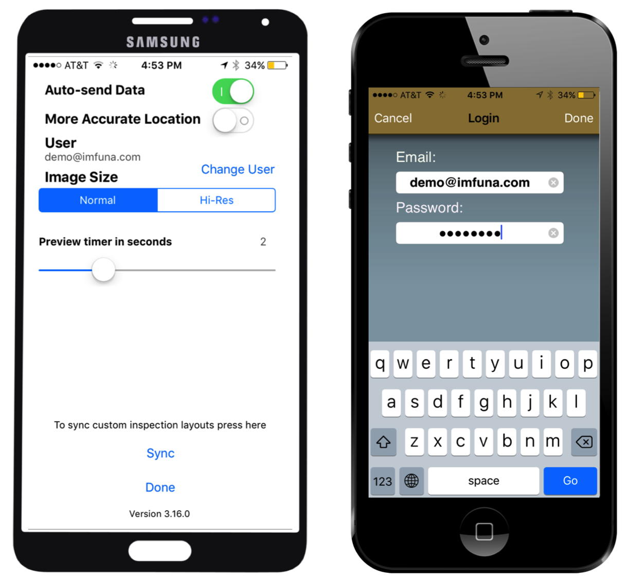 Imfuna Change User - Imfuna